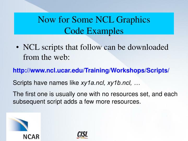 PPT - NCAR Command Language - NCL PowerPoint Presentation - ID:17581