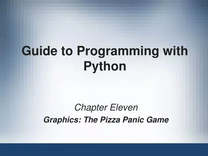PPT - Guide to Programming with Python PowerPoint Presentation, free ...