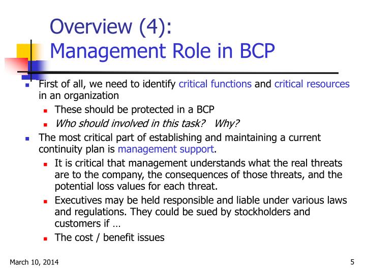 PPT - Chapter 9: Business Continuity Planning PowerPoint Presentation ...
