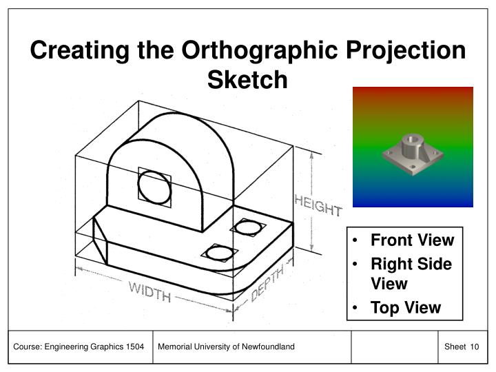 PPT - Engineering Graphics 1504 Lecture 2 – Orthographic Sketches ...