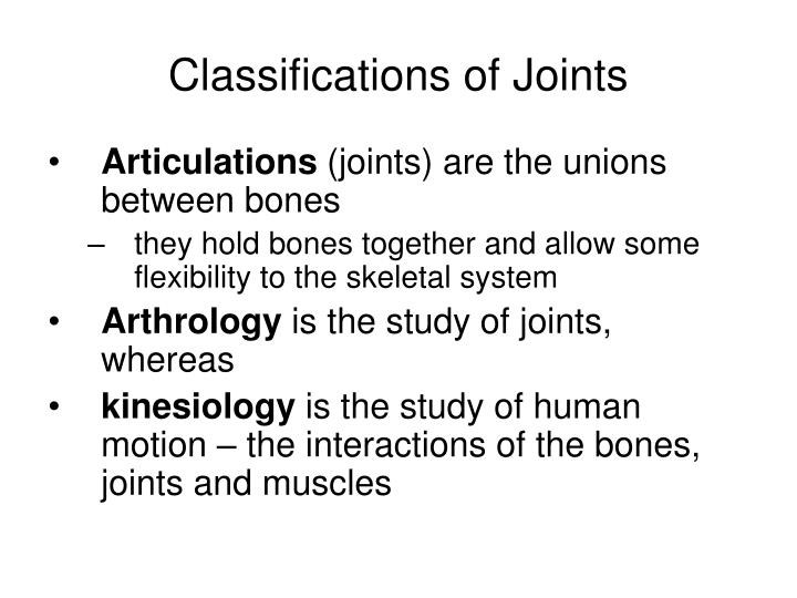 Classification Of Joints