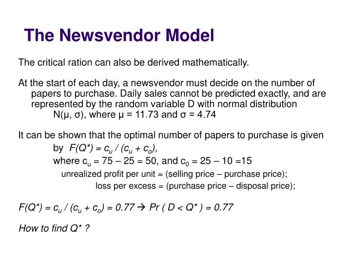 PPT - Chapter 5 Inventory Control Subject to Uncertain Demand ...