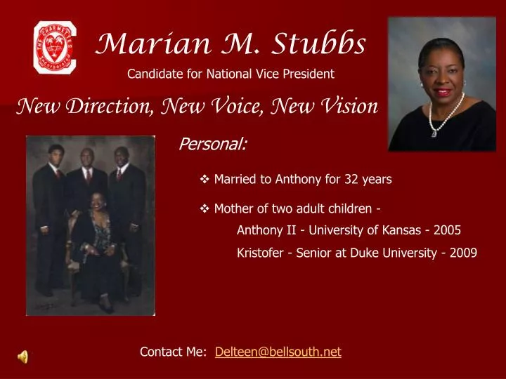 PPT - Vote for Marian PowerPoint Presentation, free download - ID:1774