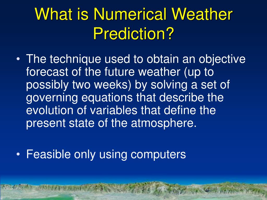 PPT - Numerical Weather Prediction and Data Assimilation PowerPoint ... PPT - Numerical Weather Prediction and Data Assimilation PowerPoint ...