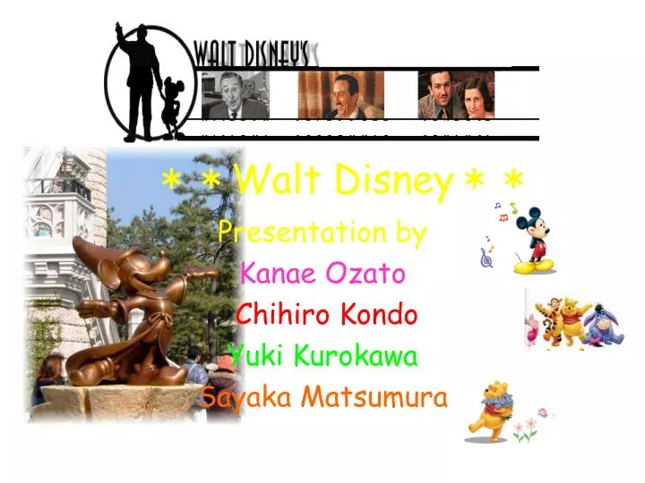 PPT - ＊＊ Walt Disney ＊＊ PowerPoint Presentation, free download - ID:179198