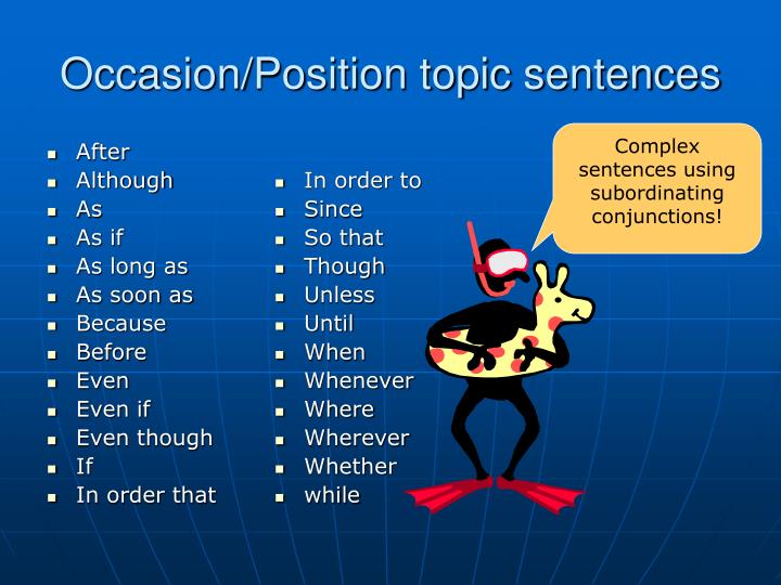 PPT - Topic Sentences PowerPoint Presentation - ID:179338