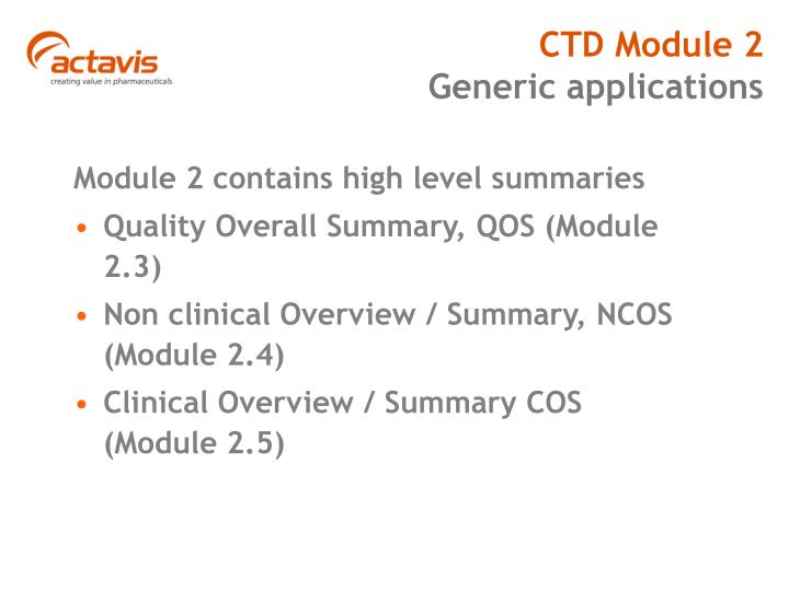 PPT - General Overview to the CTD and Module 1 Gudrun Dora Gisladottir ...