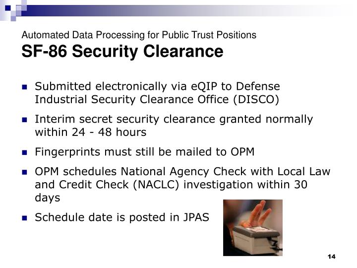 PPT - Automated Data Processing for Public Trust Positions PowerPoint ...