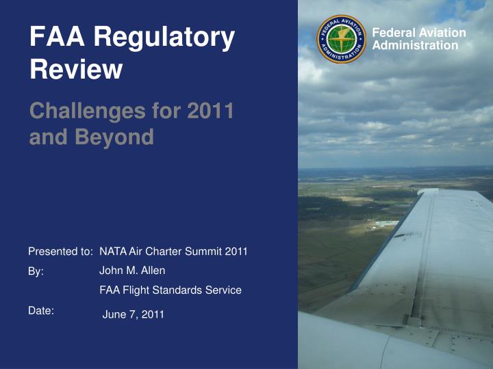PPT - FAA Regulatory Review PowerPoint Presentation, free download - ID ...