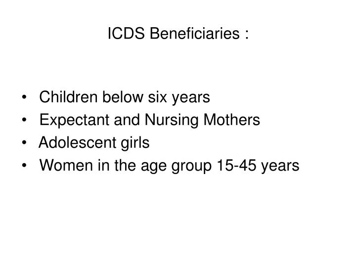 PPT - Implementation of ICDS PowerPoint Presentation - ID:182751