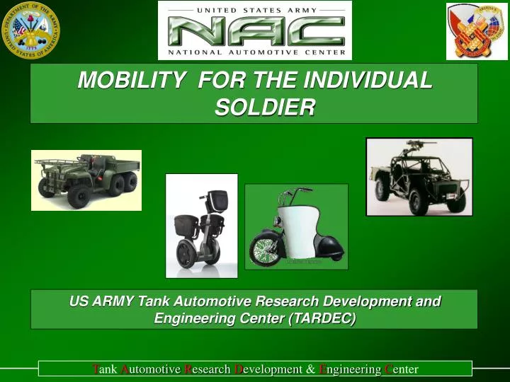 PPT - MOBILITY FOR THE INDIVIDUAL SOLDIER PowerPoint Presentation, free ...