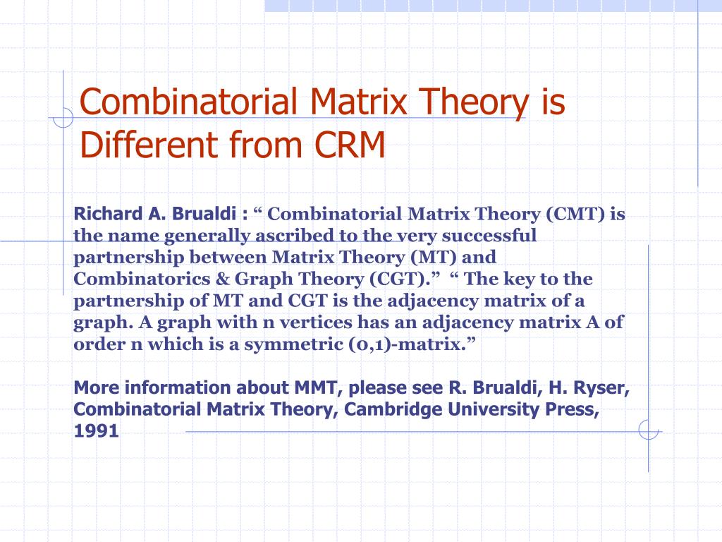 Ppt Error Correction Coding Using Combinatorial Representation Matrices Powerpoint
