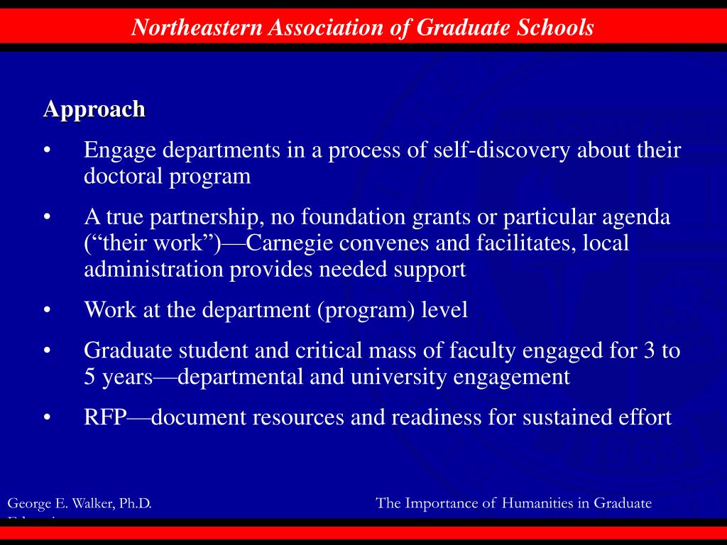 PPT - The Importance of the Humanities in Graduate Education PowerPoint ...