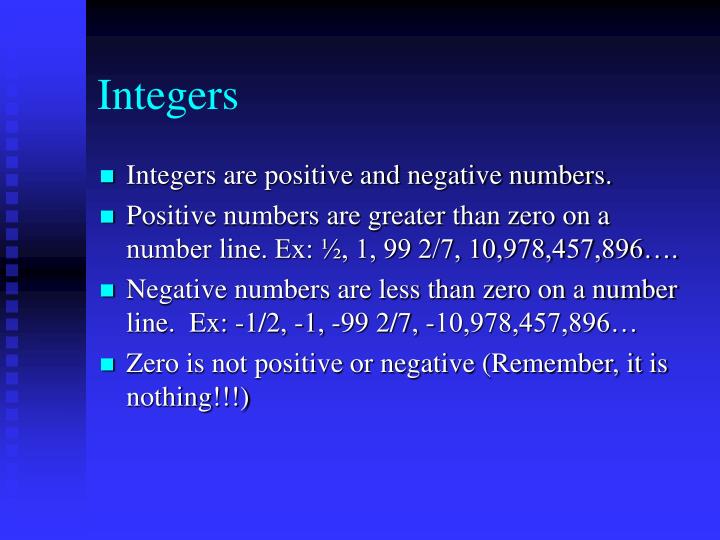 PPT - TEKS 6.1c Integers in Real Life PowerPoint Presentation - ID:185590