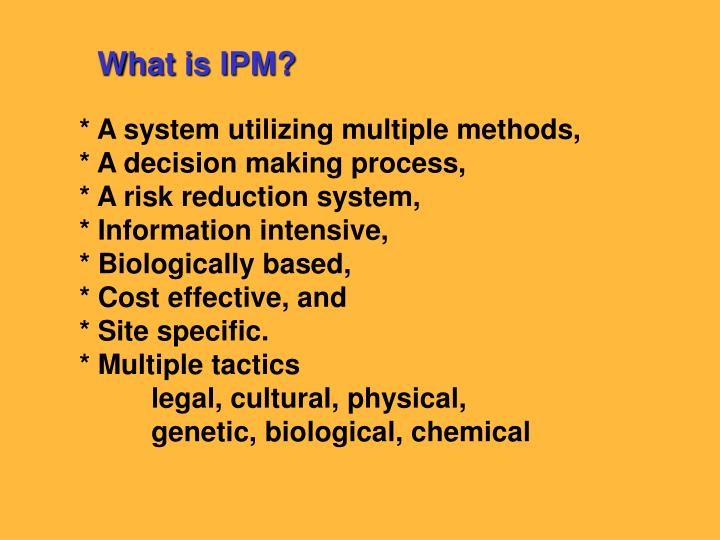 PPT - History of IPM PowerPoint Presentation - ID:185634