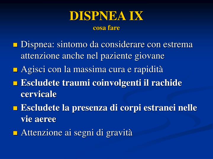PPT - IL DOLORE - DOLORE TORACICO - DISPNEA PowerPoint Presentation ...