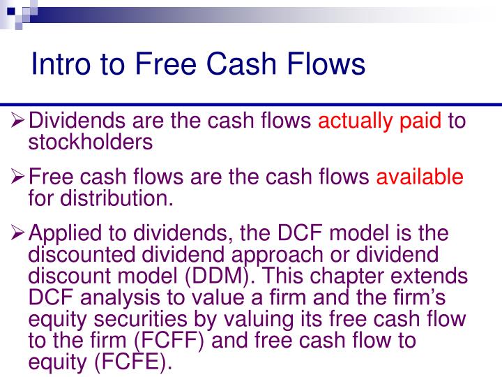 PPT - Chapter 3 Free Cash Flow Valuation PowerPoint Presentation - ID ...