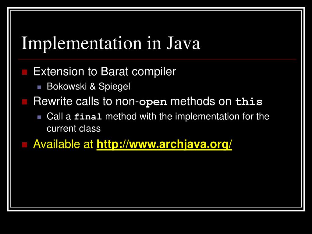 Ppt Selective Open Recursion Modular Reasoning About Components And Inheritance Powerpoint