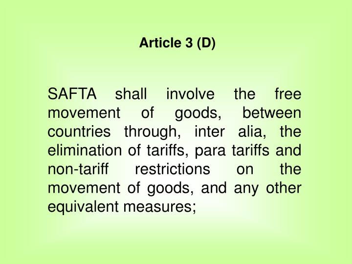 PPT - NTBs & PTBs In SAFTA PowerPoint Presentation - ID:189081