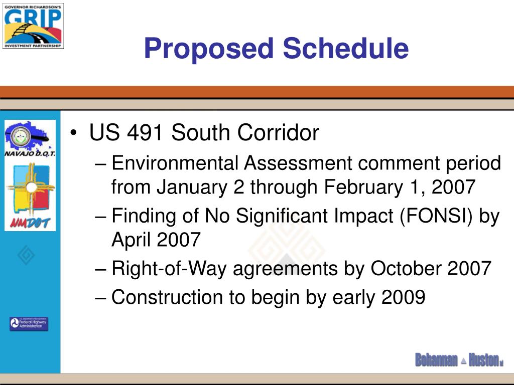PPT - US 491 South Corridor FLH-666-1(49)17 CN 2357 Navajo 9 to NM 134 ...