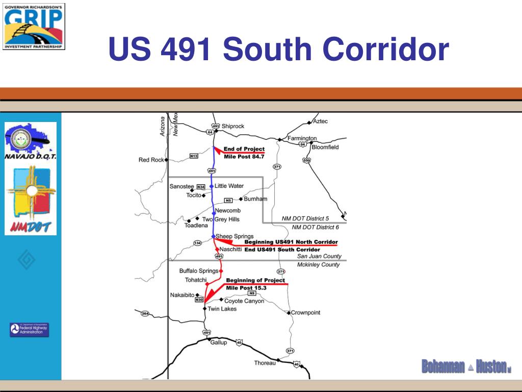 PPT - US 491 South Corridor FLH-666-1(49)17 CN 2357 Navajo 9 to NM 134 ...