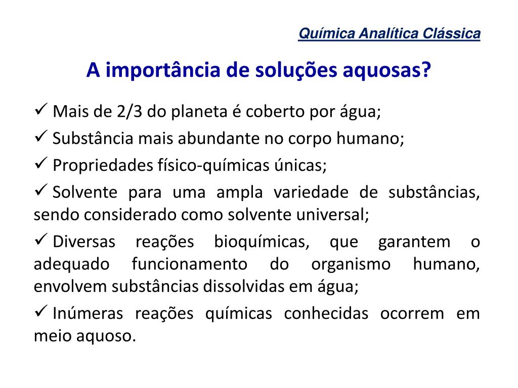 PPT - Soluções aquosas de substâncias inorgânicas PowerPoint ...
