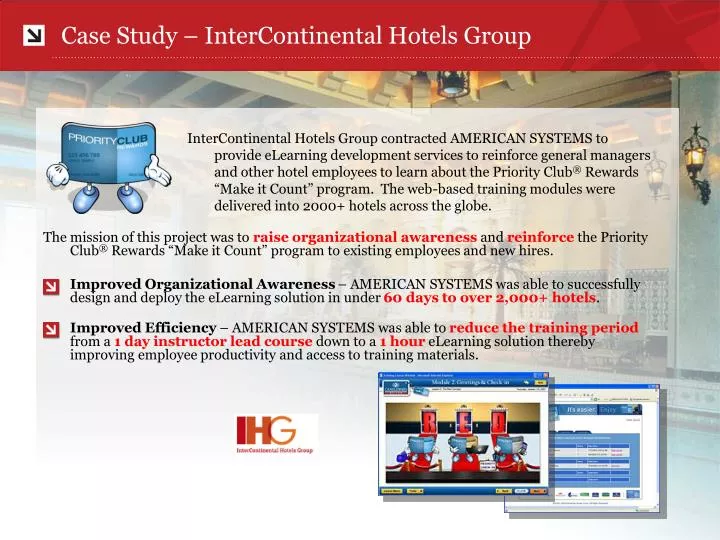 PPT - Case Study – InterContinental Hotels Group PowerPoint ...