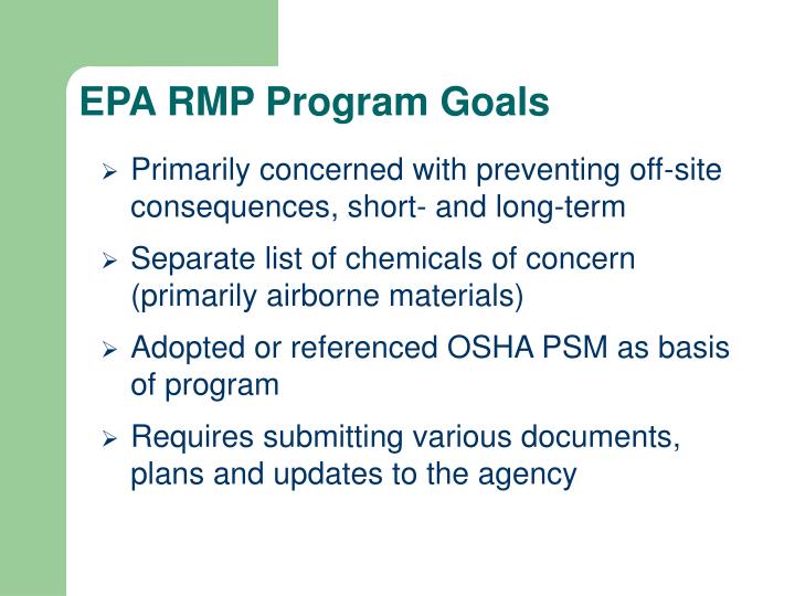 PPT - Process Safety Management & Risk Management Planning Overview ...