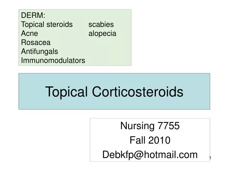 PPT - Topical Corticosteroids PowerPoint Presentation, free download ... PPT - Topical Corticosteroids PowerPoint Presentation, free download ...