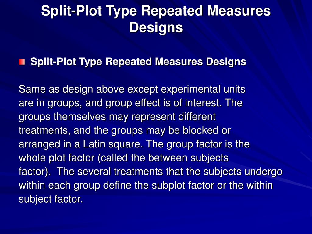 PPT - Repeated Measures Designs Like RCB PowerPoint Presentation, free ... PPT - Repeated Measures Designs Like RCB PowerPoint Presentation, free ...