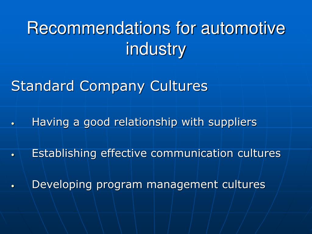 PPT - An Inside Look at the Automotive Industry (Prestige Auto Co.) By ...