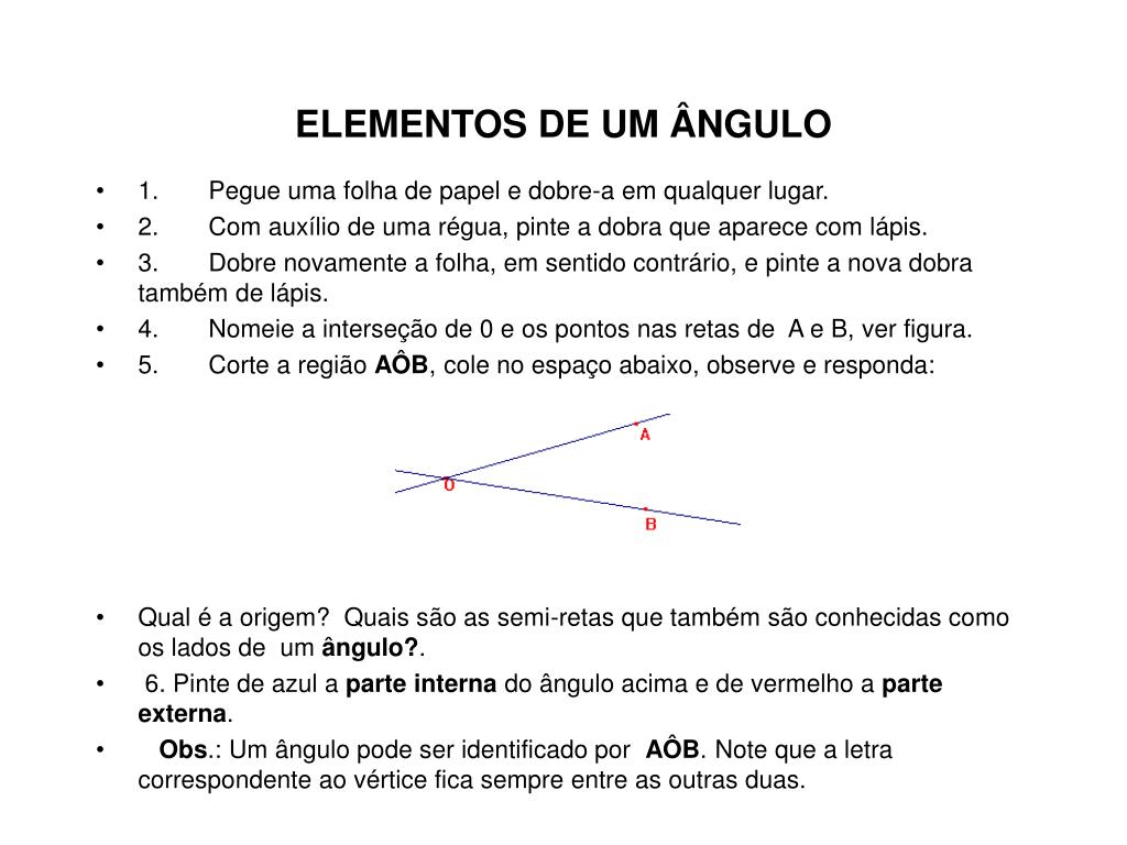 PPT - ÂNGULOS Professora autora: Maria Helena Augusto Colégio Humboldt ...