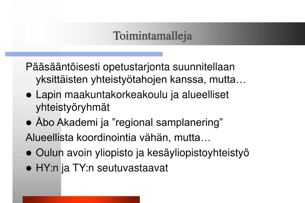 PPT - Avoin yliopisto alueellisena toimijana -selvitys Ari Koski ...