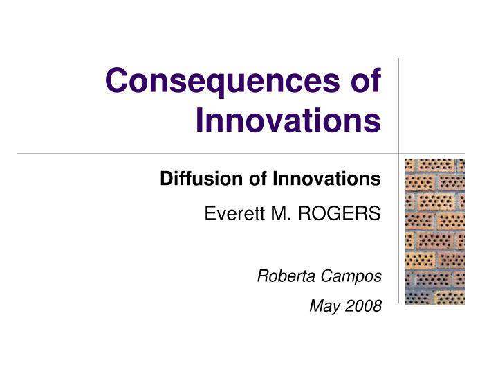 PPT - Consequences of Innovations PowerPoint Presentation, free ...