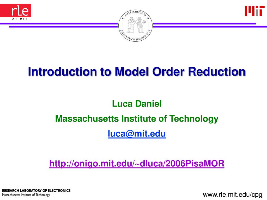 PPT - Introduction to Model Order Reduction PowerPoint Presentation ... PPT - Introduction to Model Order Reduction PowerPoint Presentation ...