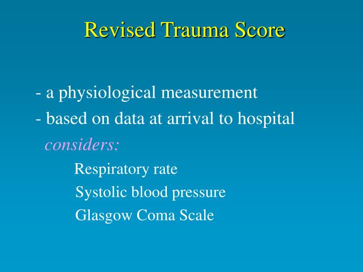 PPT - Measuring Injury Severity PowerPoint Presentation - ID:197749