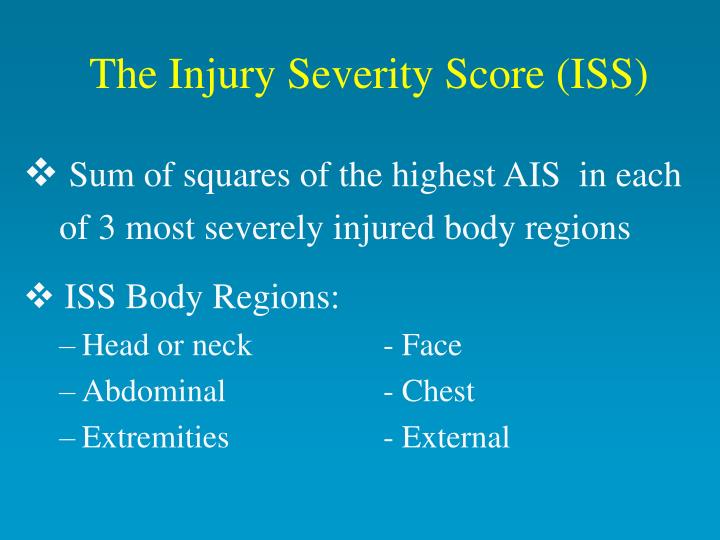 PPT - Measuring Injury Severity PowerPoint Presentation - ID:197749