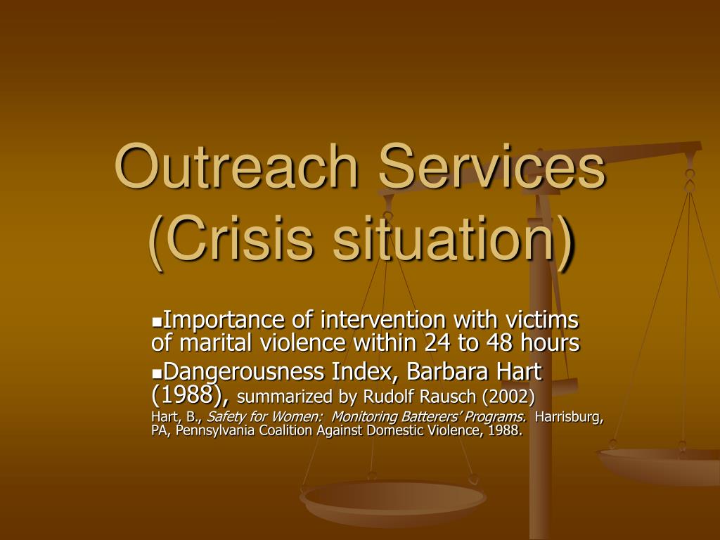 PPT - Outreach Services (Crisis situation) Kent Centre for the ...