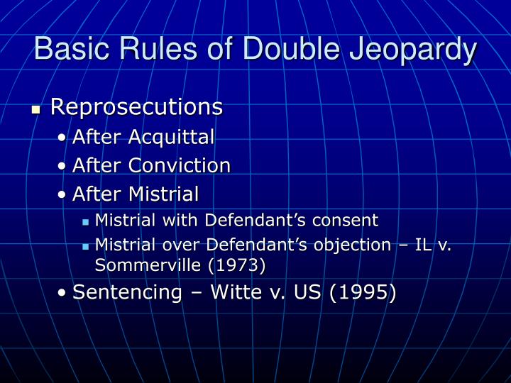 PPT - Fifth Amendment Guarantees Against Double Jeopardy PowerPoint ...