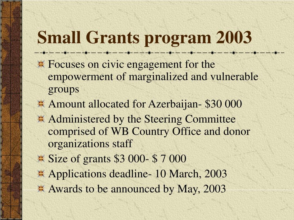 PPT - World Bank Small Grants Program PowerPoint Presentation, free ... PPT - World Bank Small Grants Program PowerPoint Presentation, free ...