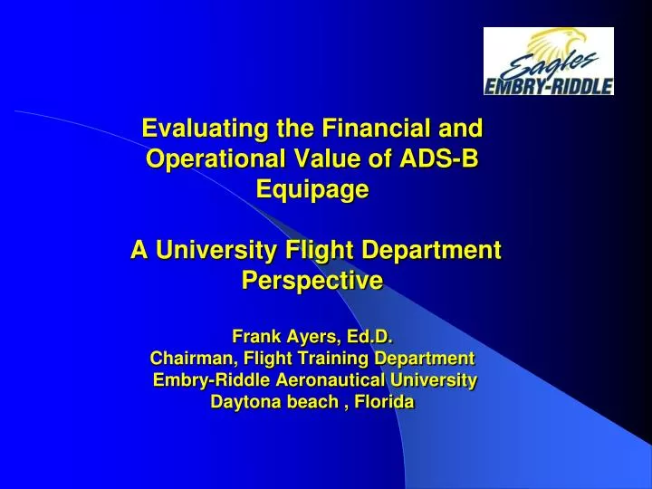 PPT - Embry-Riddle Aeronautical University PowerPoint Presentation ...