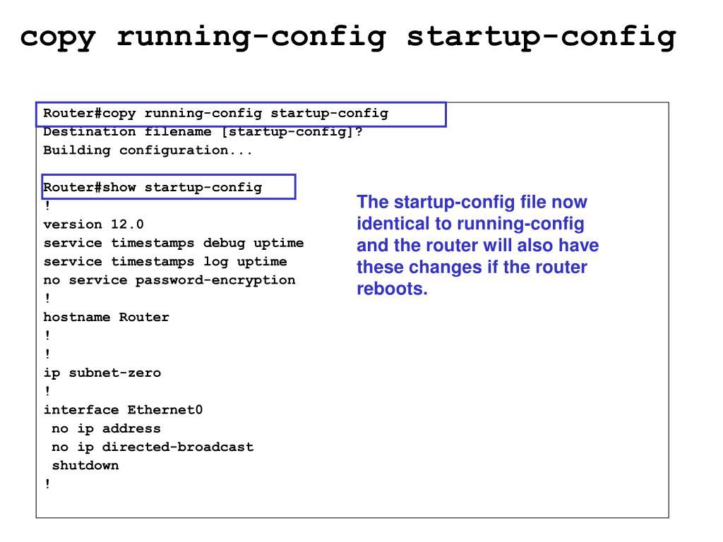 Router Copy Running Config Startup Config – Telegraph Router Copy Running Config Startup Config – Telegraph