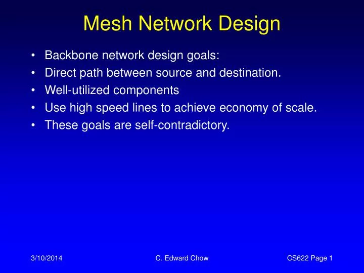 PPT - Mesh Network Design PowerPoint Presentation, free download - ID ...