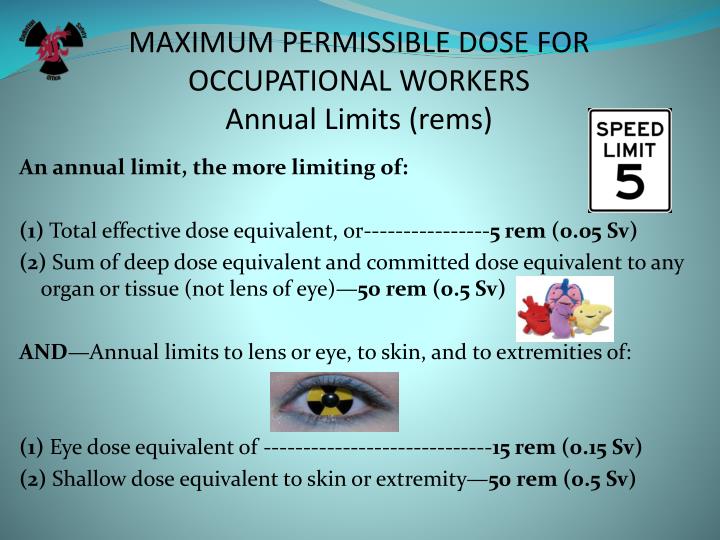 PPT - Radiation Safety Training Dose limits and Dosimetry Washington ...