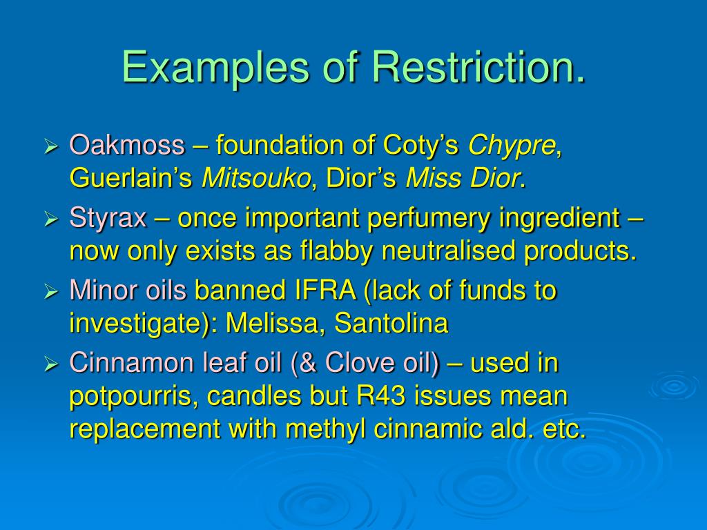PPT - “Over-regulation is Destroying Natural Aromatics.” - Tony ...