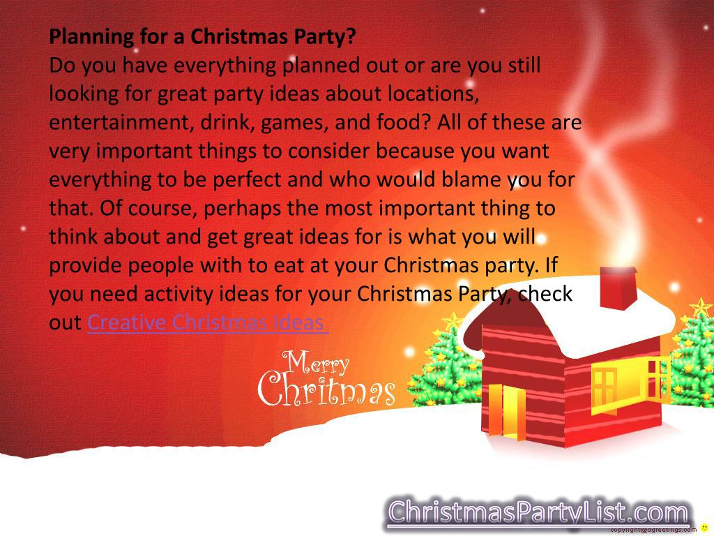 PPT - Christmas Party Snacks and Food ideas PowerPoint Presentation ...