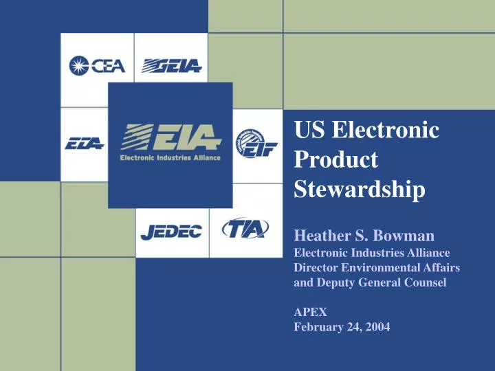 PPT - US Electronic Product Stewardship PowerPoint Presentation, free ...