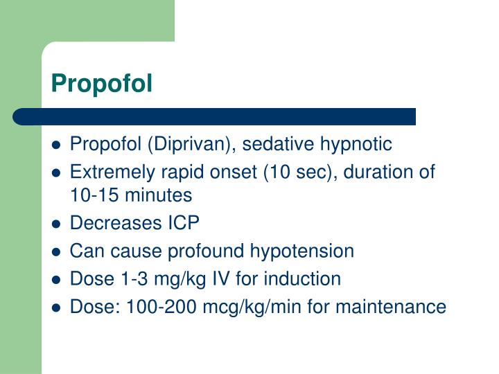Propofol Sedation