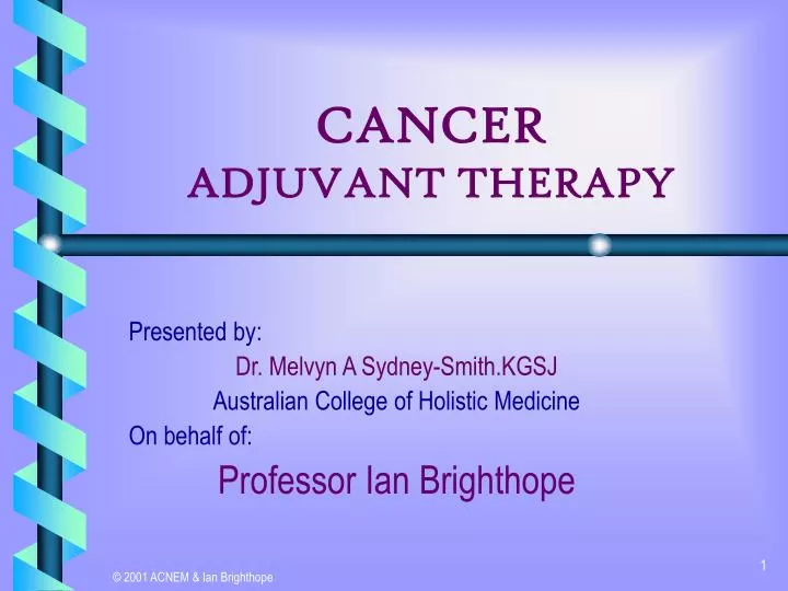 PPT - CANCER ADJUVANT THERAPY PowerPoint Presentation, free download ...