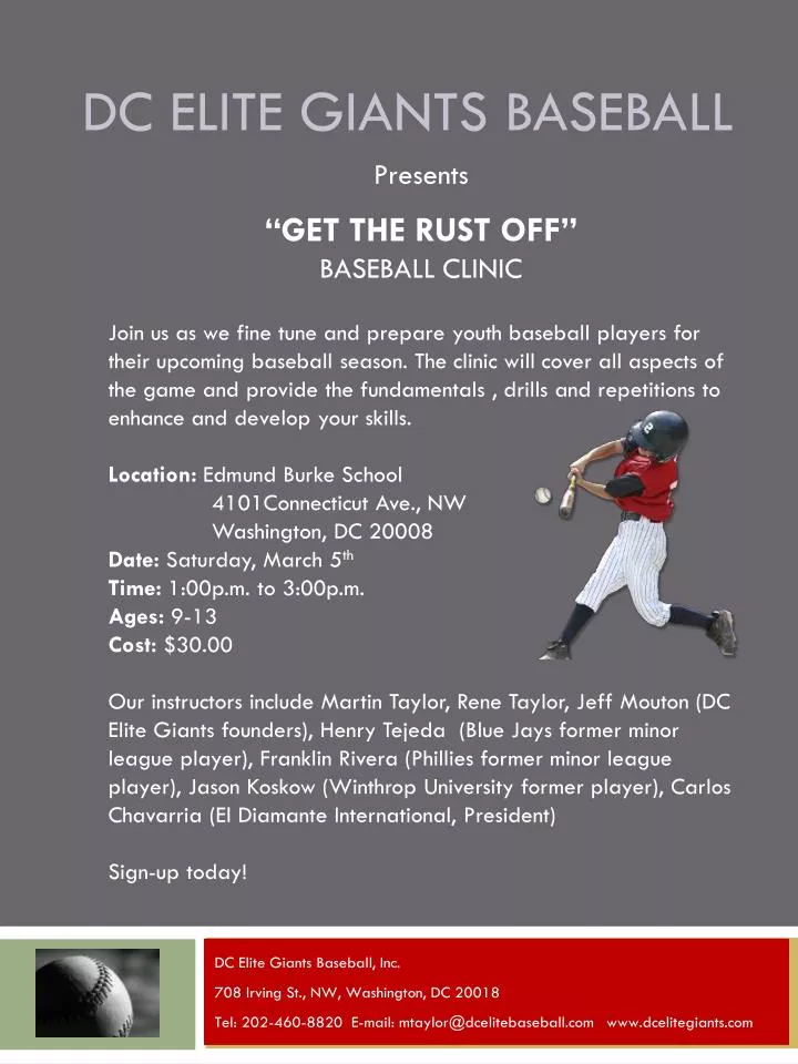 PPT - DC ELITE GIANTS BASEBALL PowerPoint Presentation, free download ...